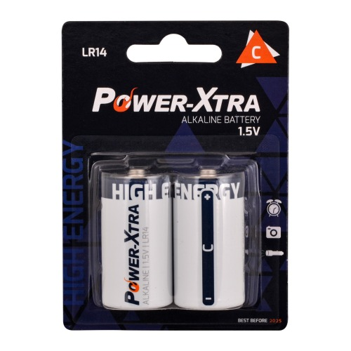 Power-Xtra LR14/C Size Alkaline Battery - with 2BL / BLISTER - Power Xtra